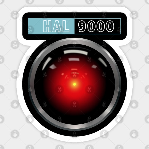2001 A Space Odyssey Hal Computer Logo - 2001 A Space Odyssey - Sticker | TeePublic